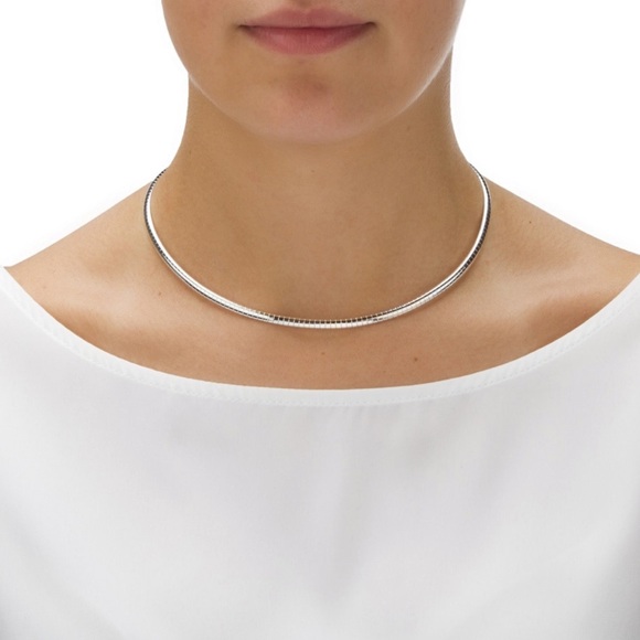 Jewelry | Sterling Silver Omega Link Chain Necklace 3mm | Poshmark